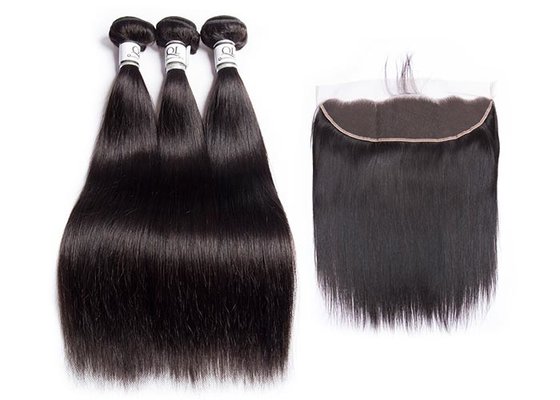 Tessuto diritto brasiliano sembrante naturale dei capelli umani/tessuto diritto lucido 16 18 20