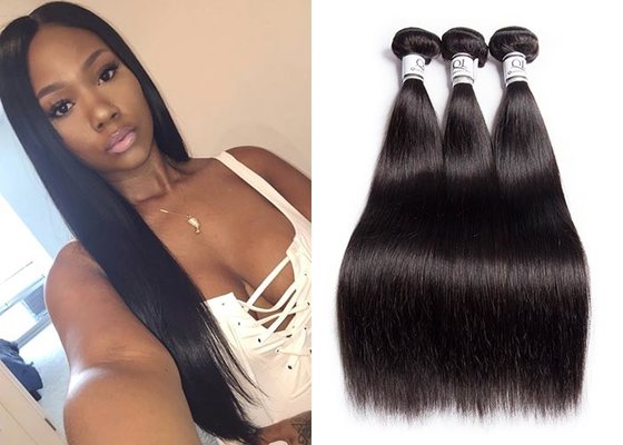 I pacchi brasiliani vergini non trattati dei capelli diritti di 100% possono tingersi nessun odore