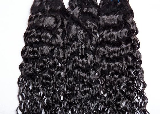 Pacchi malesi naturali dei capelli di 100% con la chiusura frontale di Wave di acqua di Remy