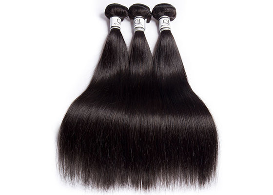 Tessuto diritto brasiliano non trattato crudo dei capelli umani per la donna di colore 3 pacchi