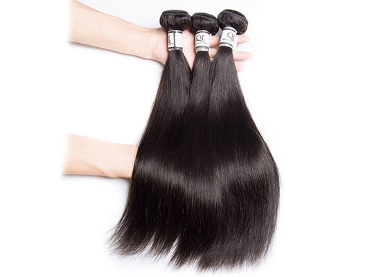 Doppio tessuto diritto estratto dei capelli umani di 3 pc nessun capelli misti del sintetico e dell'animale