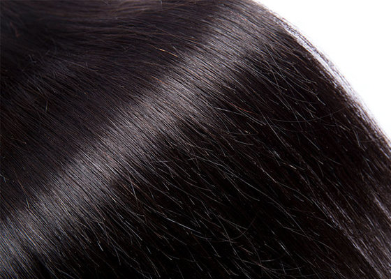 Doppio tessuto diritto estratto dei capelli umani di 3 pc nessun capelli misti del sintetico e dell'animale