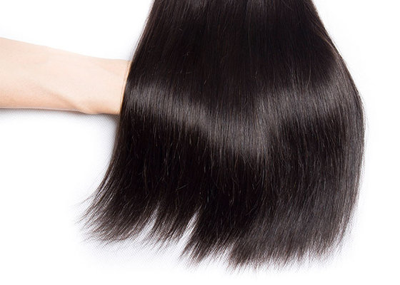 Doppio tessuto diritto estratto dei capelli umani di 3 pc nessun capelli misti del sintetico e dell'animale