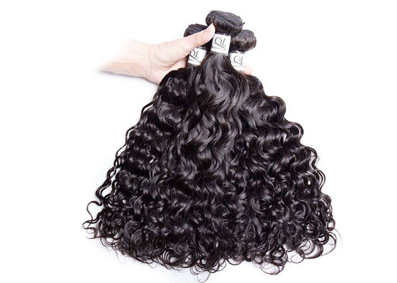 Pacchi vergini dei capelli di Wave di acqua di 100%, tessuto nero di Wave di acqua a 18 pollici