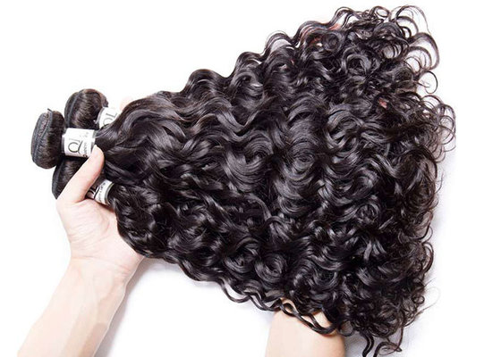 Essere umano non trattato serico di Remy 3 pacchi dell'acqua Wave naturale e liscia dei capelli