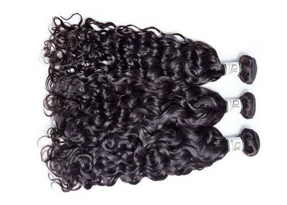 Essere umano non trattato serico di Remy 3 pacchi dell'acqua Wave naturale e liscia dei capelli