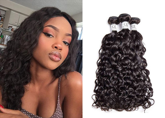 Estensioni brasiliane dei capelli di Wave di acqua di Remy, capelli ricci lisci di Wave di acqua