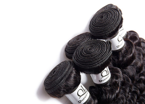 Clip riccia profonda sana nelle estensioni dei capelli, tessuto riccio profondo malese nero