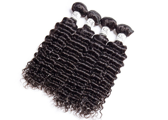 Clip riccia profonda sana nelle estensioni dei capelli, tessuto riccio profondo malese nero