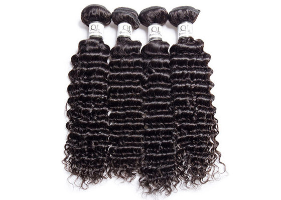 Clip riccia profonda sana nelle estensioni dei capelli, tessuto riccio profondo malese nero