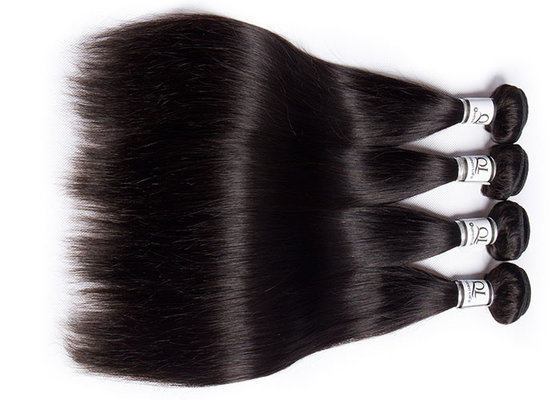 4 pacchi dei capelli diritti naturali brasiliani senza prodotto chimico elaborato