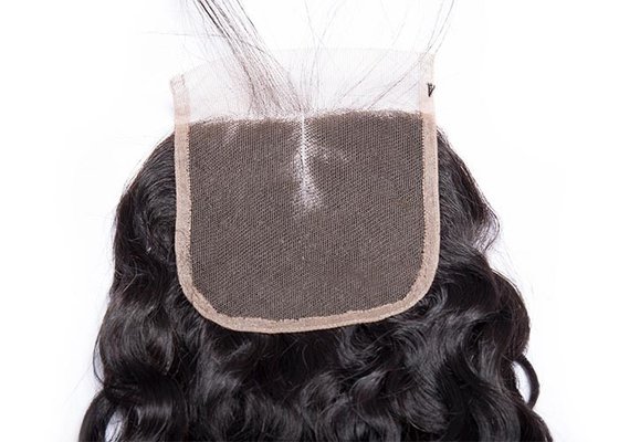 Chiusura media sana dei capelli della parte/chiusura brasiliana naturale del pizzo dei capelli umani