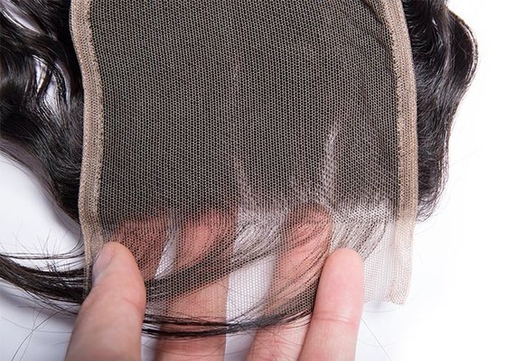 Nessun pacco brasiliano di groviglio del tessuto dei capelli con chiusura può tingersi e Premed