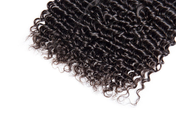 Pacchi profondi del tessuto dei capelli ricci, nessun capelli brasiliani vergini dell'odore 3 pacchi