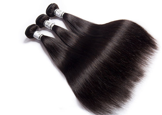 I capelli umani non trattati brillanti impacchettano/i pacchi brasiliani vergini capelli diritti del nero