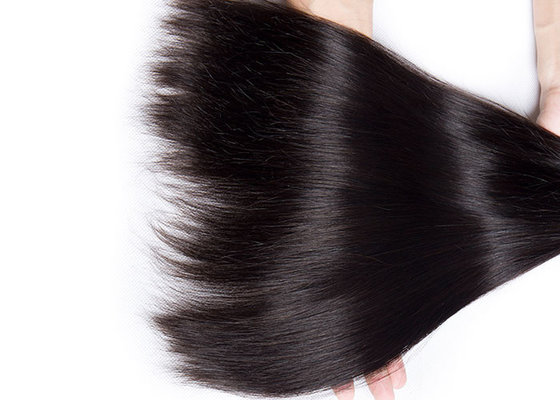 I pacchi non trattati diritti dei capelli umani con la trama cucita doppio possono tingersi