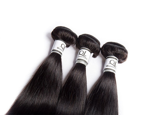 100 reali capelli diritti indiani vergini, estensioni diritte dei capelli umani con chiusura