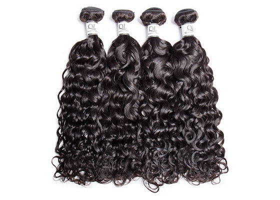 Estensioni regolari dei capelli di Wave di acqua/4 pacchi non trattati di capelli umani