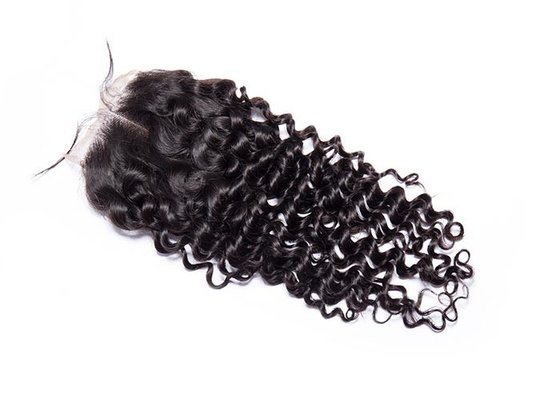 Capelli umani brasiliani dei capelli a buon mercato in profondità ricci 3 pacchi con chiusura