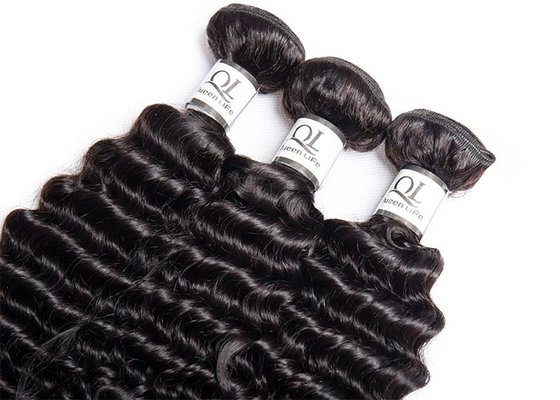 Classifichi le estensioni profonde dei capelli ricci 10A, nessun tessuto riccio profondo brasiliano di spargimento