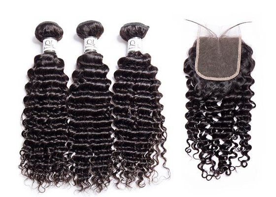 Classifichi le estensioni profonde dei capelli ricci 10A, nessun tessuto riccio profondo brasiliano di spargimento