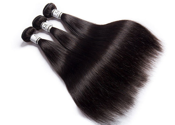 grado 9A 3 pacchi di capelli diritti brasiliani con il frontale nessun capelli sintetici misti