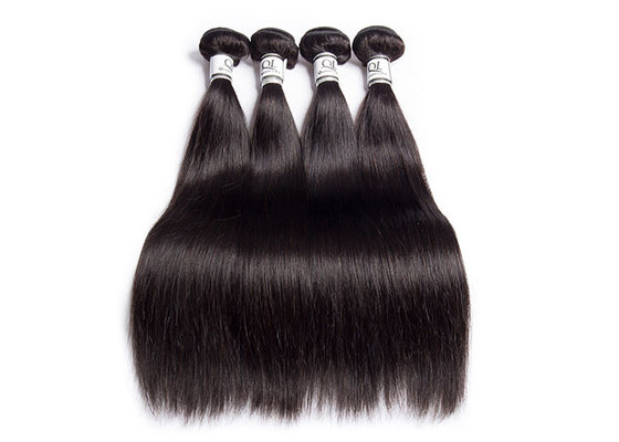 Tessuto diritto lungo dei capelli umani di Queenlife Remy 3 pacchi con lo sguardo naturale frontale