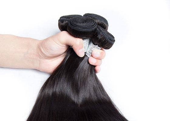 Capelli umani diritti peruviani di 100%, 3 pacchi di Remy del tessuto dei capelli diritti