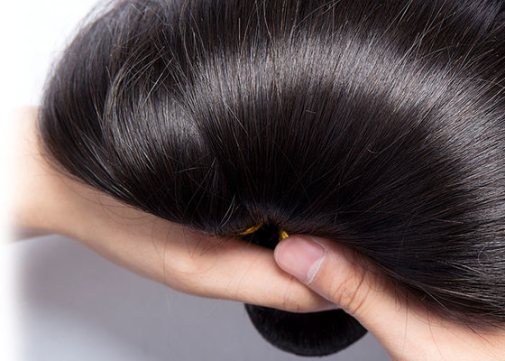 Capelli umani diritti peruviani di 100%, 3 pacchi di Remy del tessuto dei capelli diritti