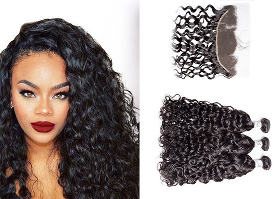 3 pacchi di acqua dei capelli umani brasiliani di Wave, capelli umani di acqua del tessuto lungo di Wave