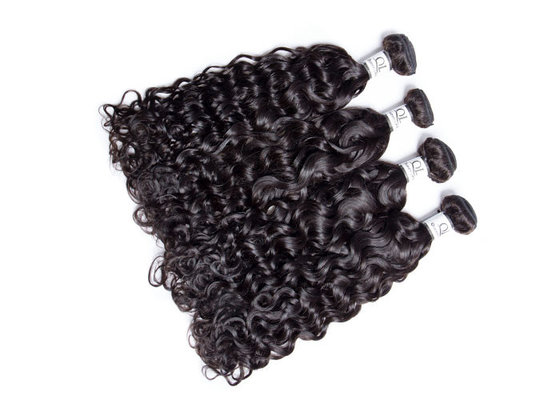 4 pacchi brasiliani dei capelli di Wave di acqua dei pc con la trama cucita doppio della chiusura