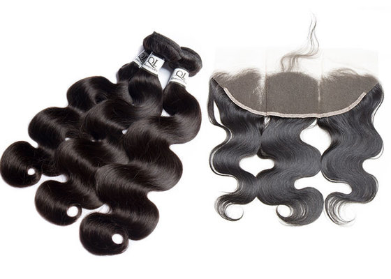 I capelli peruviani di Wave dell'ente molle impacchettano con il grado naturale frontale 10A dei capelli umani