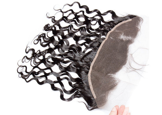 Pacchi dei capelli di Wave di acqua di 100% con la trama frontale del doppio della macchina della chiusura