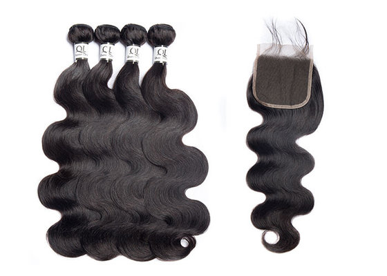 Estensioni seriche dei capelli di Wave del corpo umane/ente brasiliano Wave del nero a 30 pollici