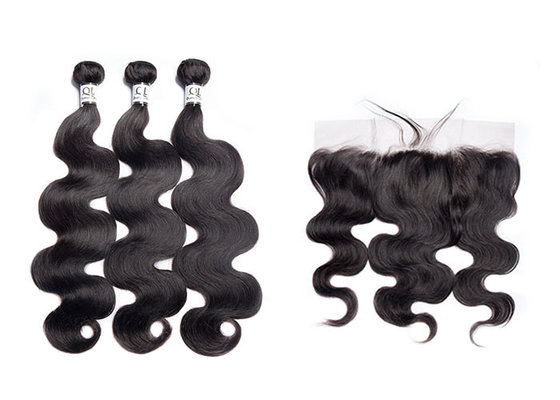 Pacchi sani dei capelli di Wave del corpo del peruviano del vergine tre per la trama cucita doppio delle ragazze