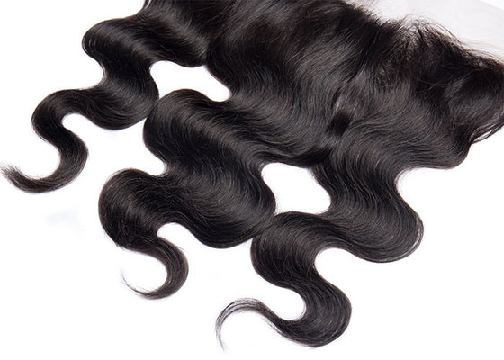 Frontali brasiliani del pizzo dei capelli di 100%, frontali del pizzo dei capelli umani di Wave del corpo 13*6