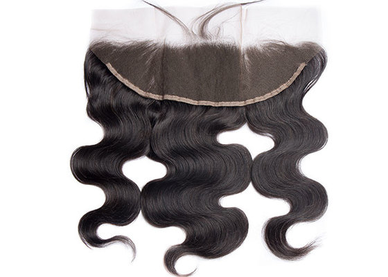 Frontali brasiliani del pizzo dei capelli di 100%, frontali del pizzo dei capelli umani di Wave del corpo 13*6