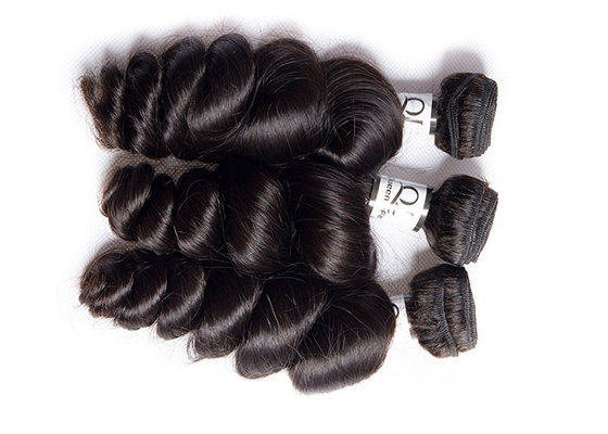 Pacchi sciolti brillanti e bei del tessuto dei capelli di Indain Wave per la donna di colore