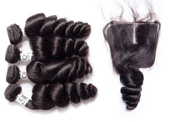 Nessun tessuto sciolto di groviglio dei capelli di 100 Wave con chiusura può essere prova di olio fatta un restyling