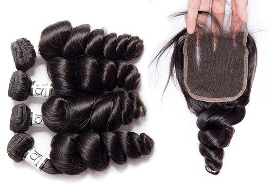 Nessun tessuto sciolto di groviglio dei capelli di 100 Wave con chiusura può essere prova di olio fatta un restyling