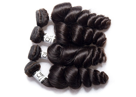 I capelli umani sciolti brasiliani lisci/4 pacchi di Wave allentano i pacchi del tessuto di Wave