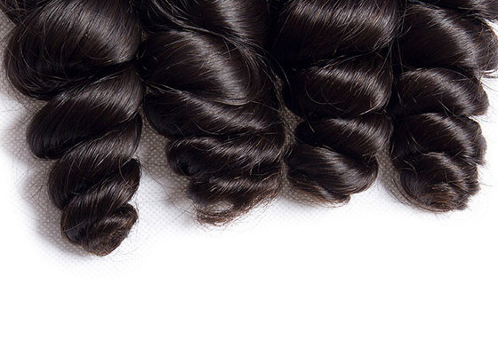 I capelli umani sciolti brasiliani lisci/4 pacchi di Wave allentano i pacchi del tessuto di Wave