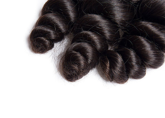 Pacchi sciolti brillanti e bei del tessuto dei capelli di Indain Wave per la donna di colore