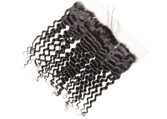 Frontale profondo frontale dei capelli ricci chiusura/13*4 del pizzo vergine affascinante dei capelli