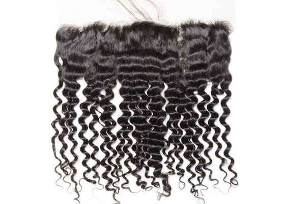 Frontale profondo frontale dei capelli ricci chiusura/13*4 del pizzo vergine affascinante dei capelli