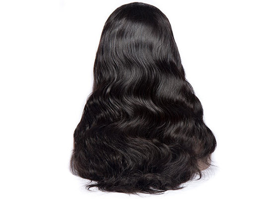 100 parrucche malesi molli dei capelli umani/belle parrucche della parte anteriore del pizzo dei capelli umani a 24 pollici