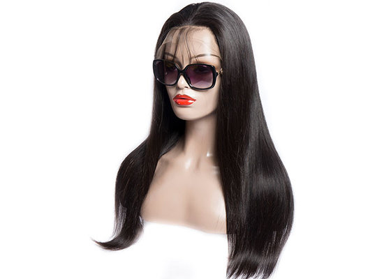 Nessuna parrucca malese/lungamente della parte anteriore del pizzo dei capelli umani dell'odore diritto ondeggia i capelli vergini