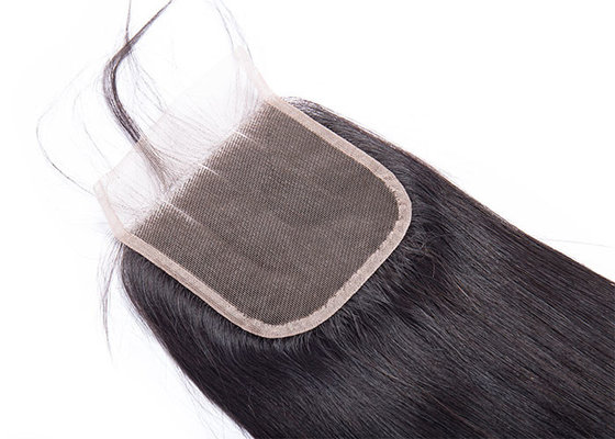 Tre parti del corpo di Remy di chiusura spessa del pizzo per i capelli umani brasiliani non trattati delle donne di colore