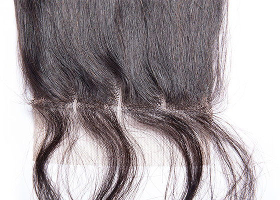 Tre parti del corpo di Remy di chiusura spessa del pizzo per i capelli umani brasiliani non trattati delle donne di colore