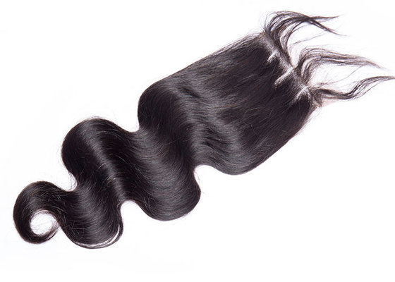 Chiusura del pizzo di Wave del corpo dei capelli umani, chiusura media brasiliana del pizzo della parte